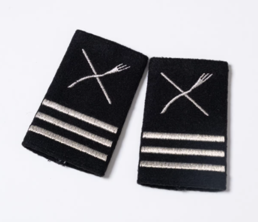 Marina Yacht Wear - Silver first chef epaulettes - Marina Yacht Wear