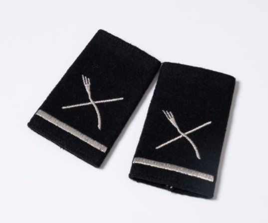 Marina Yacht Wear - Silver third chef epaulettes - Marina Yacht Wear